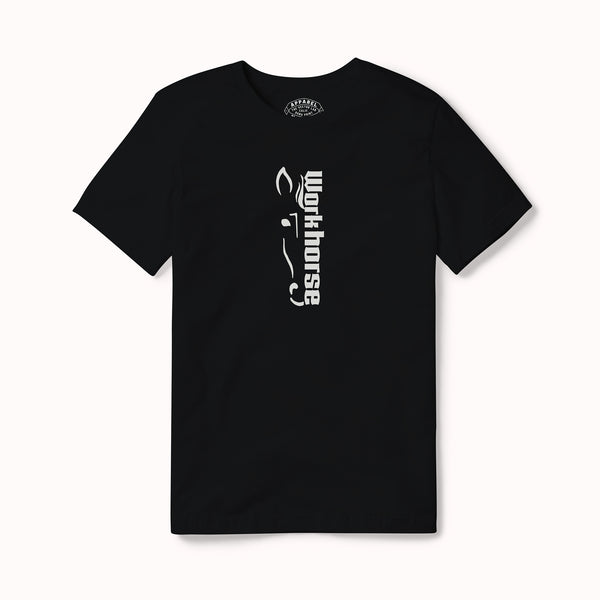 Workhorse Pits Vertical Logo Tee Black